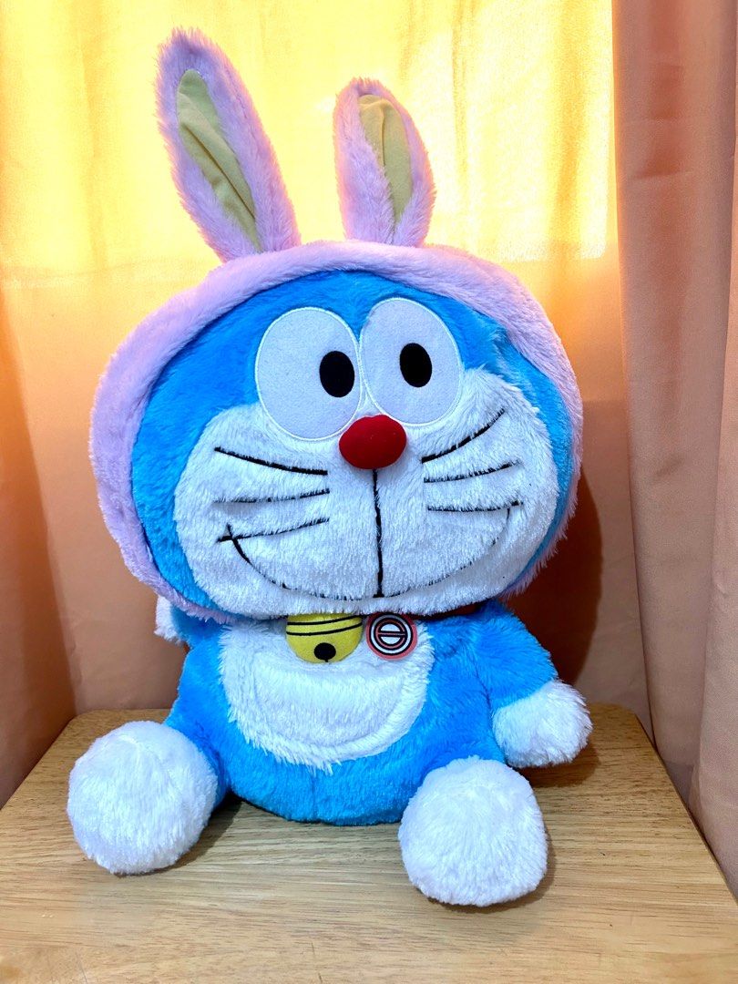 Doraemon Giga Jumbo Rabbit Ear Hooded Plush Toy "Doraemon the Movie ...
