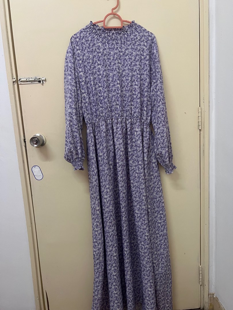 Dress cantik melecun kebabom XL, Women's Fashion, Muslimah Fashion ...