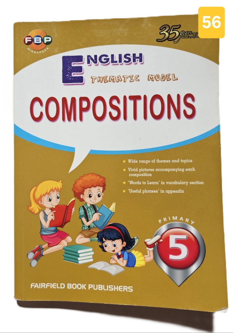 English Thematic Model Composition Primary 5, Hobbies & Toys, Books ...