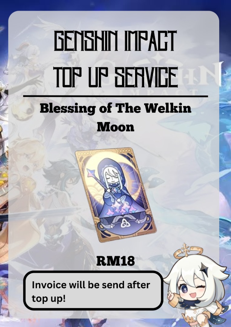 Genshin Impact Blessing of The Welkin Moon, Video Gaming, Video Games ...