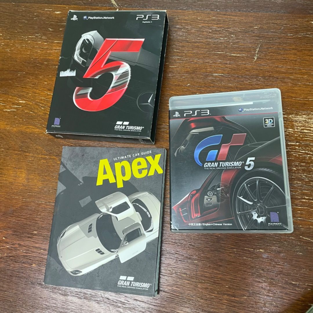 Gran Turismo 5 (GT5) 遊戲 連Apex Ultimate Car Guide, 電子遊戲, 電子遊戲機, PlayStation - Carousell
