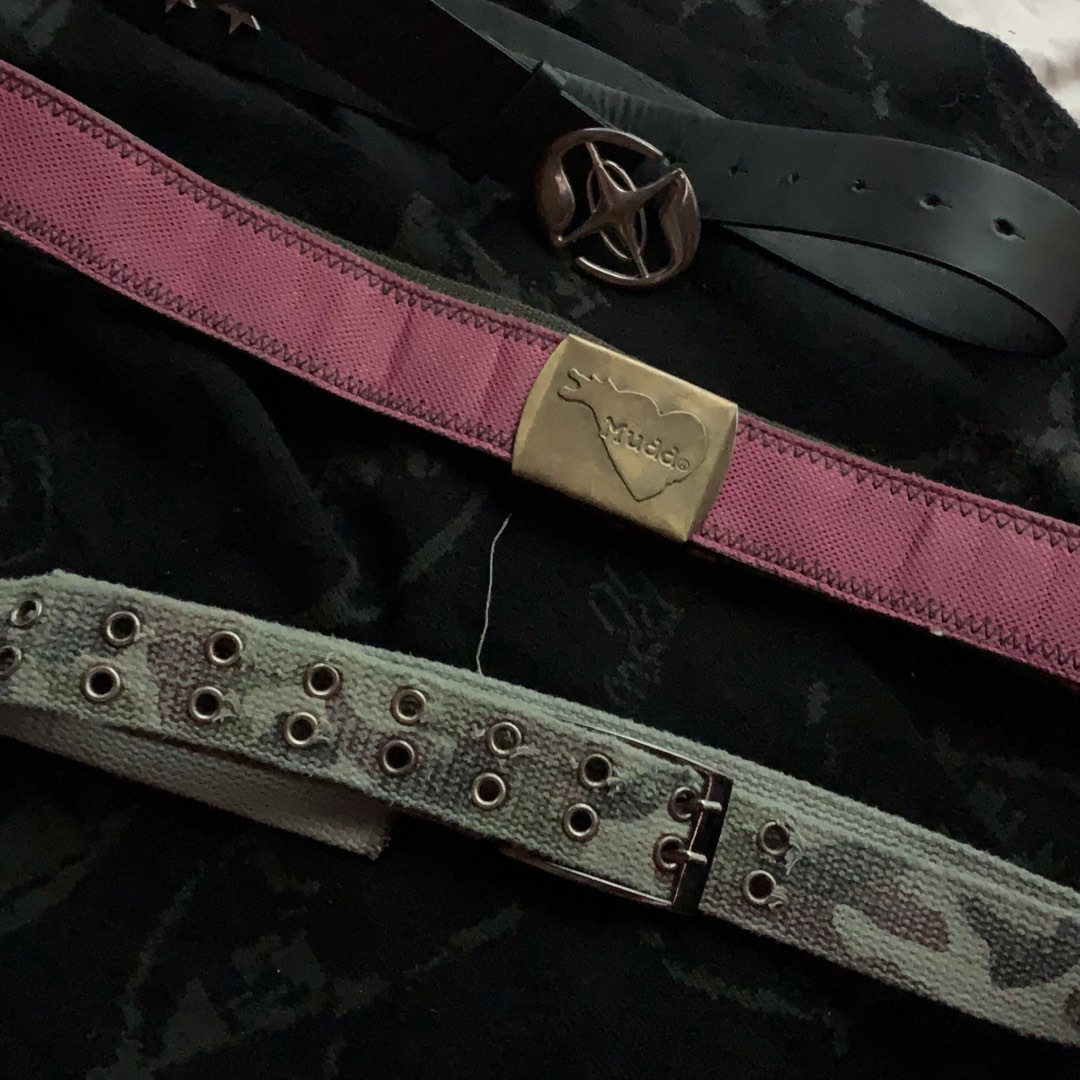 Grunge/acubi belts for take all, Women's Fashion, Watches & Accessories ...