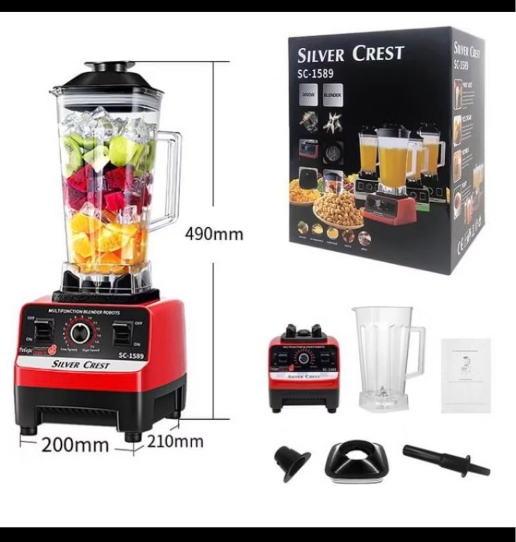 Heavy Duty Silver Crest Juicer High Speed Multi function Fruit Mixer ...