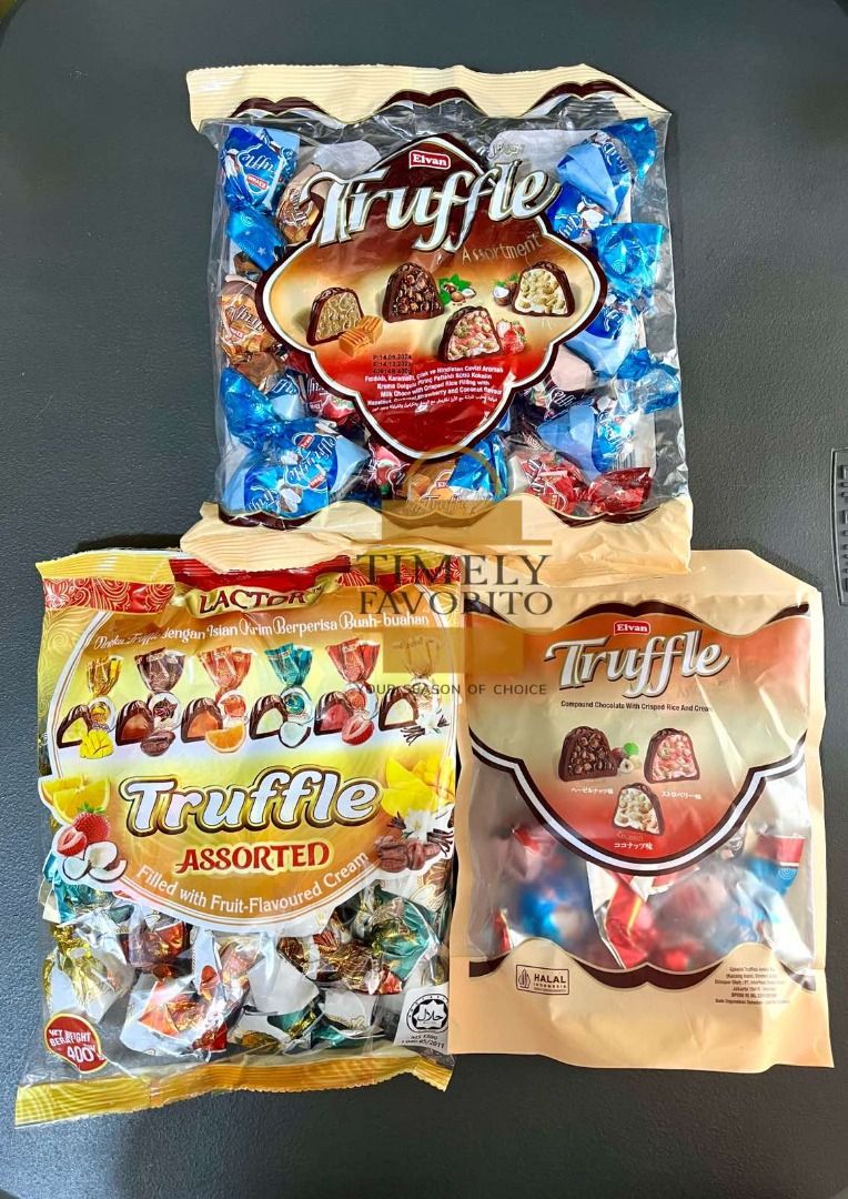 Imported from Singapore Truffle Assorted Chocolate 140g/400g/Lactor Truffle assorted chocolate ...
