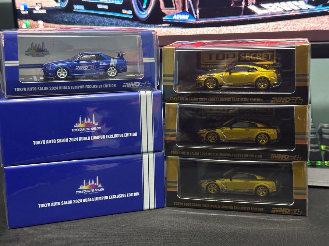 Inno 64 nissan gtr r34 & r35 top secret TASKL2024, Hobbies & Toys, Toys ...