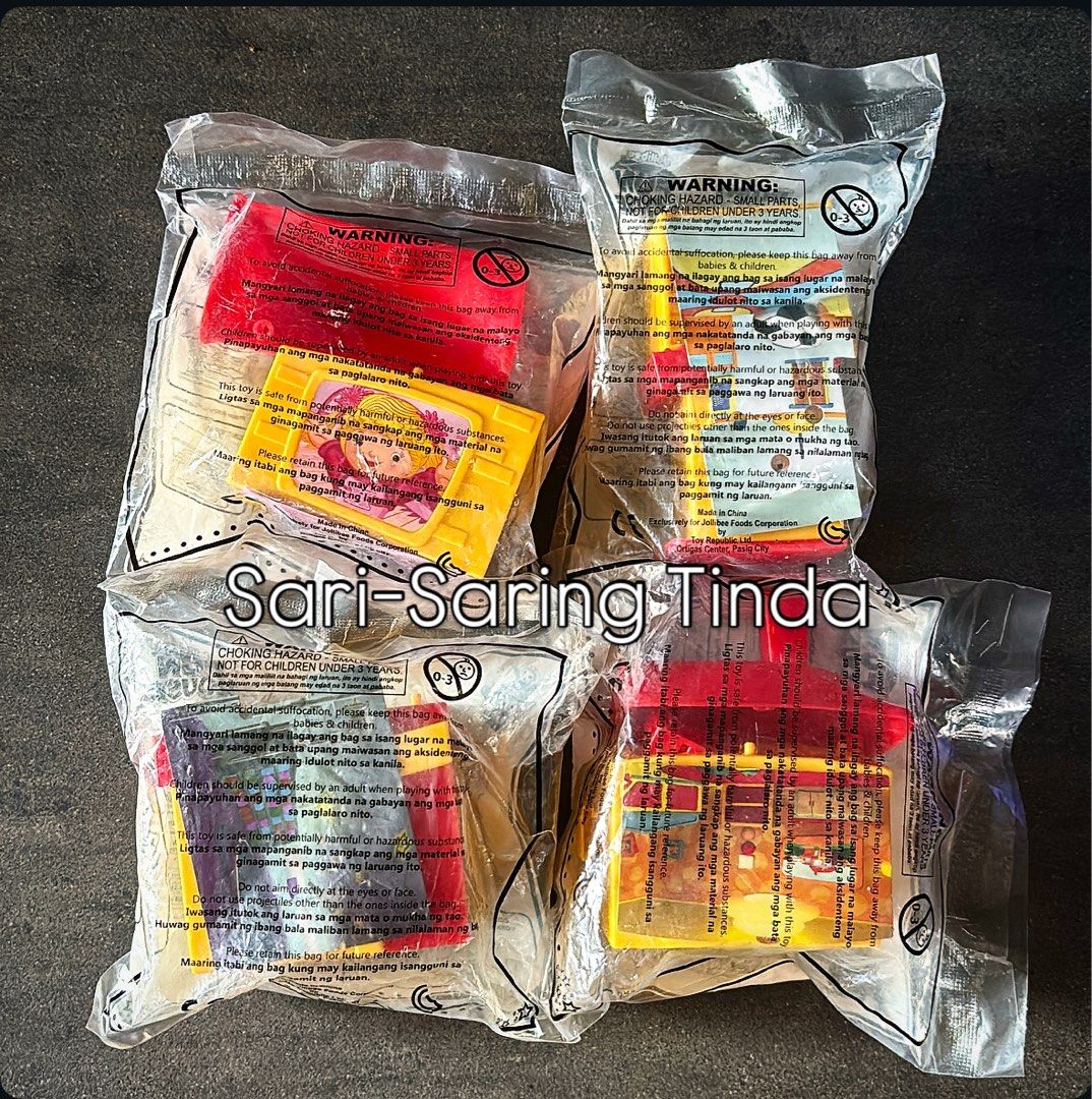 Jollibee Kiddie Meal Fun House set 4pcs (Twirlie Missing), Hobbies ...