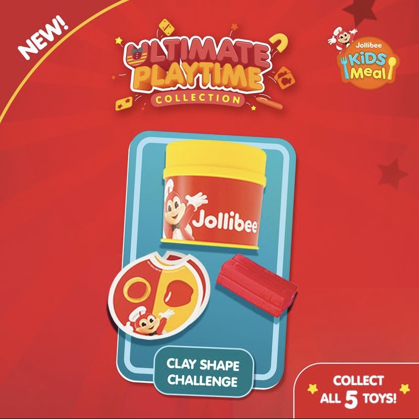 Jollibee Kids Meal Ultimate Playtime Collection CLAY SHAPE CHALLENGE ...