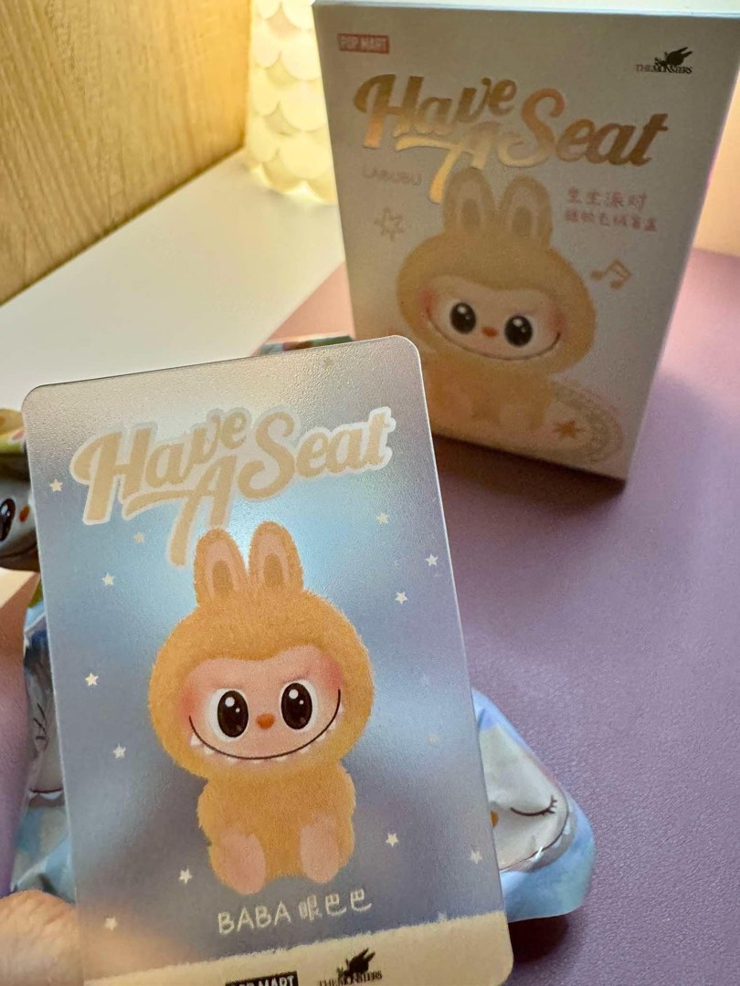 Labubu Have a seat - BABA, Hobbies & Toys, Memorabilia & Collectibles ...