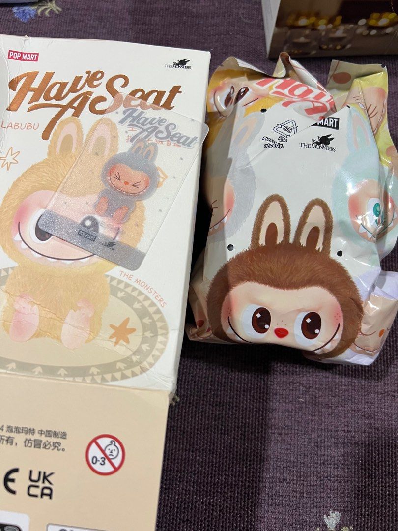 Labubu V2 Have A Seat (NEW) (Opened box to check card), Hobbies & Toys ...