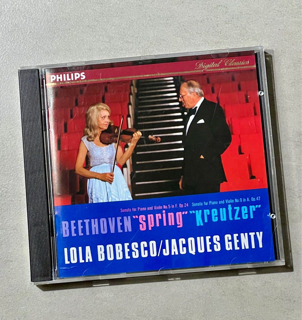 Lola BOBESCO.J Genty~Beethoven Violin Sonata No.5 & 9 Spring Kreutzer 日本製¥3000初期盤～內圈三洋字 PHILIPS ...