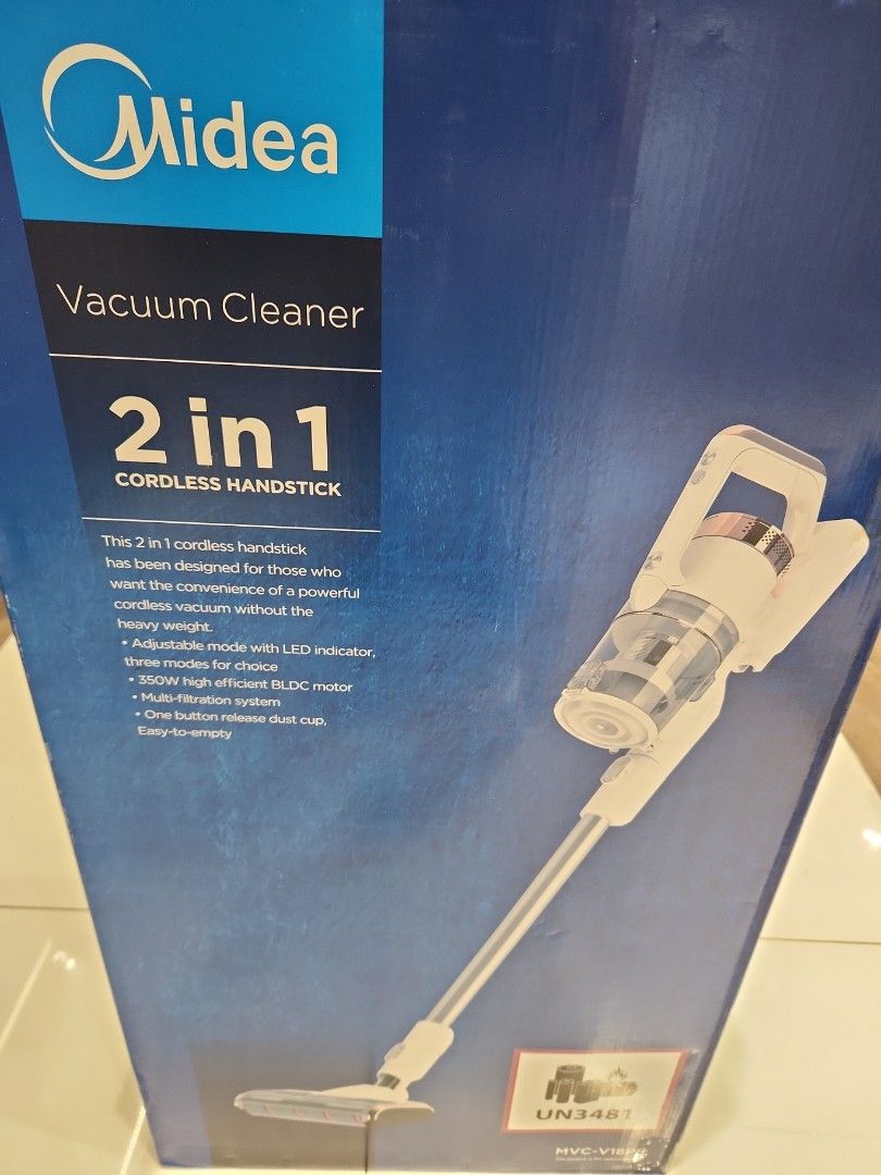 Midea Handstick Vacuum MVC-V18PR on Carousell