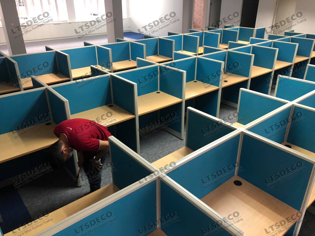 modular cubicles tables office partition, Furniture & Home Living ...