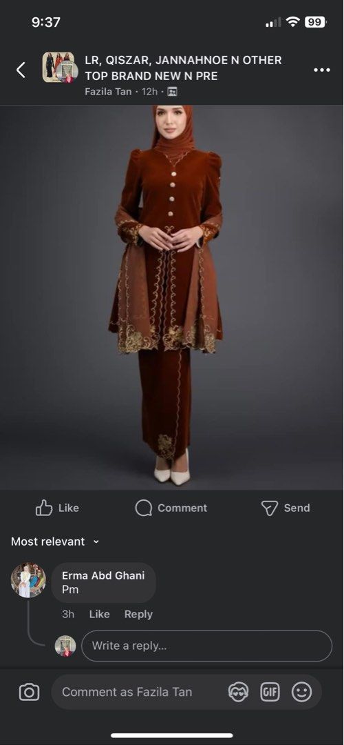 NAIFAH KEBAYA BY HIJABISTA, Women's Fashion, Muslimah Fashion, Baju ...