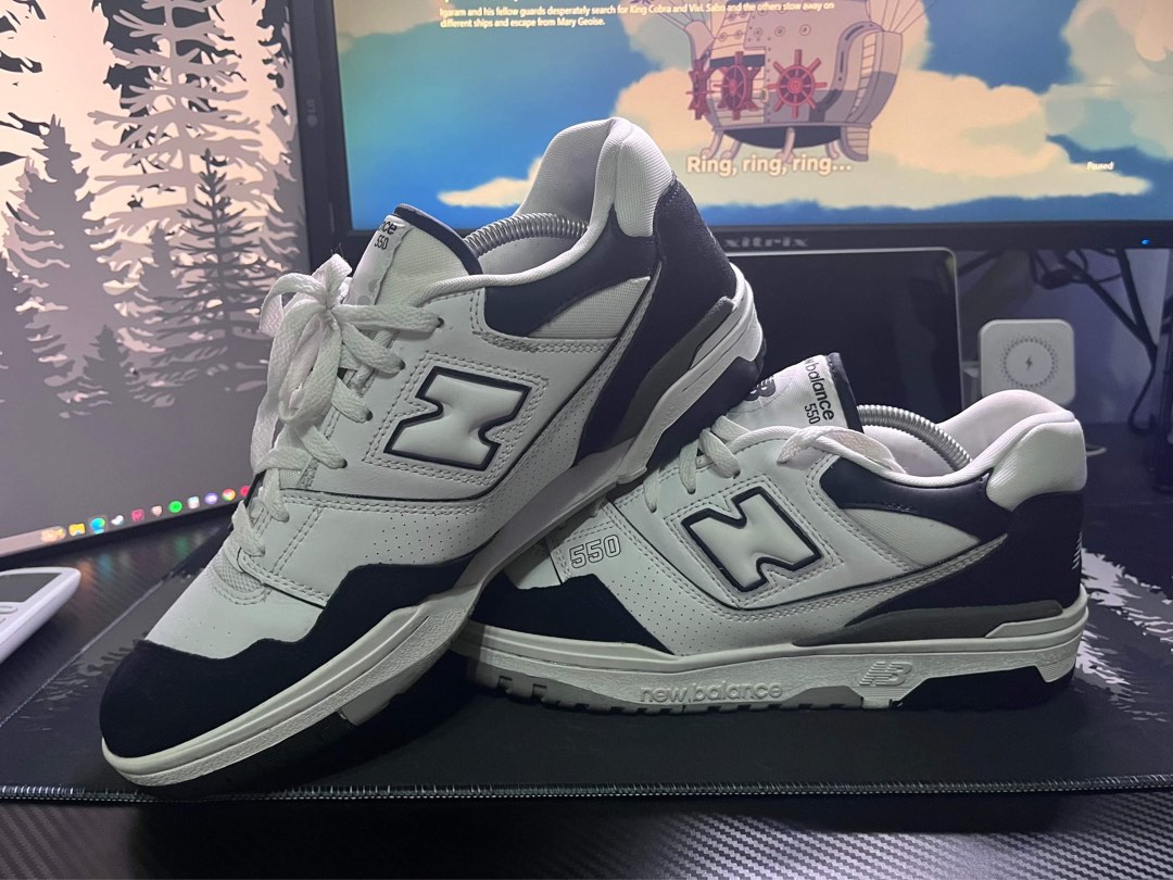 New Balance NN 550 White Black Panda, Men's Fashion, Footwear, Casual ...