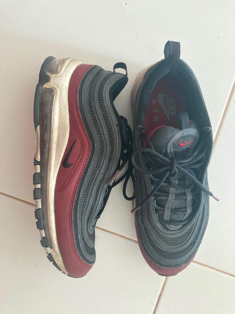 Nike AirMax 97 Black Red, Men's Fashion, Footwear, Sneakers on Carousell