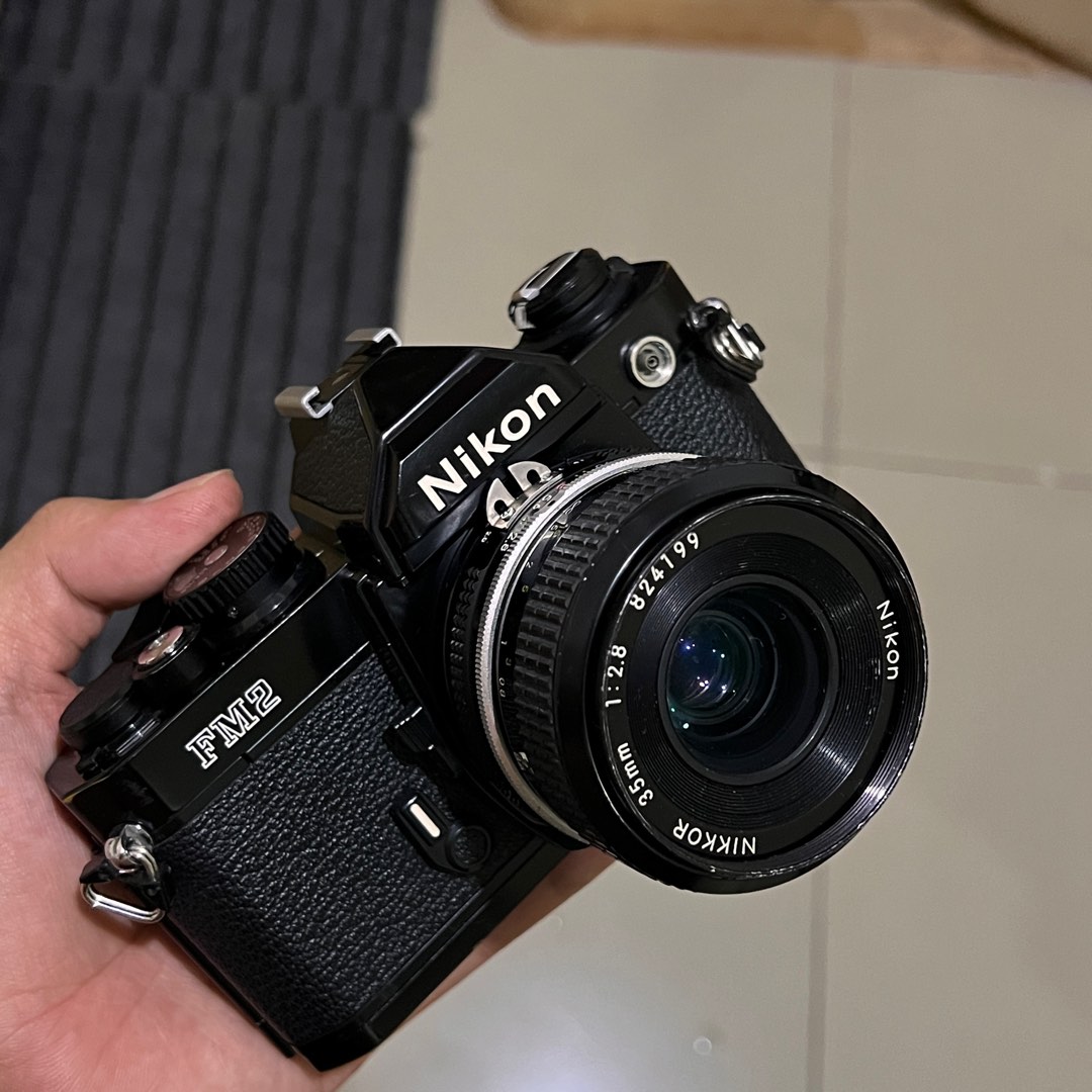 Nikon FM2N + 2x AI lenses, Photography, Cameras on Carousell