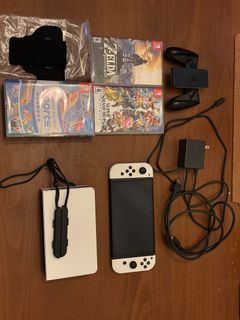 full set nintendo switch oled, Video Gaming, Video Game Consoles ...