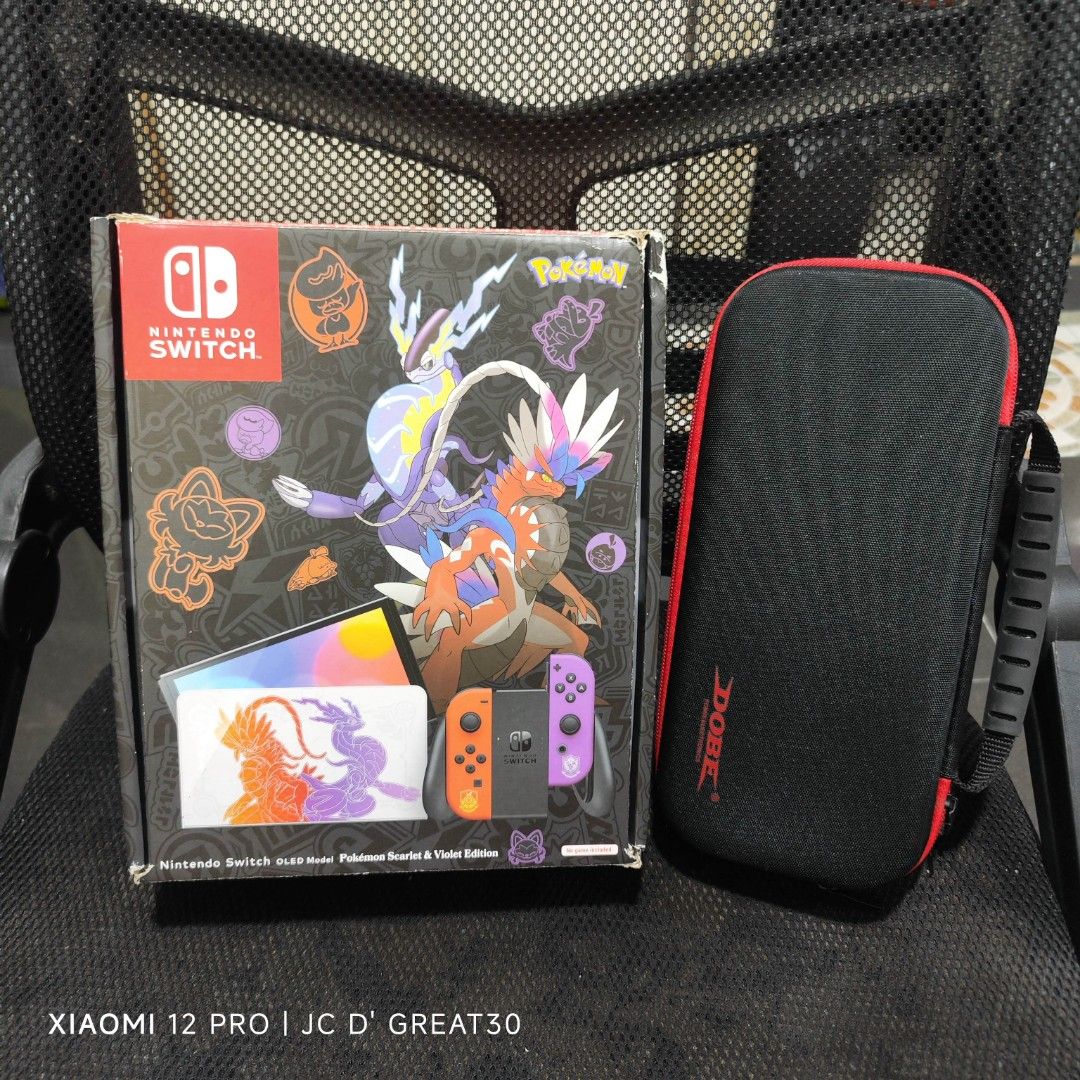 Nintendo Switch Oled Pokemon Scarlet & Violet Edition Complete Good as ...