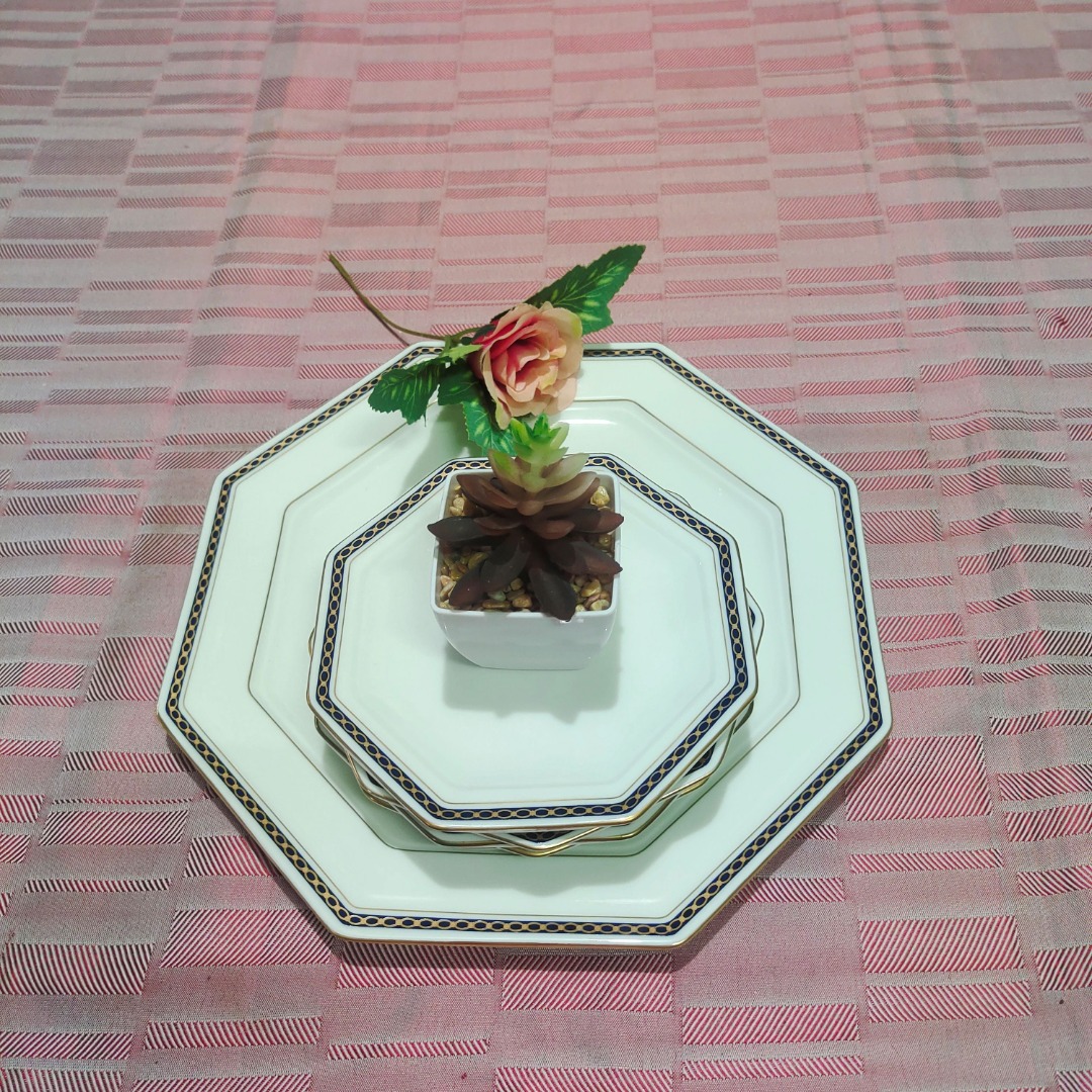 Octagon Chain Givenchy Plates Set, Furniture & Home Living, Kitchenware ...