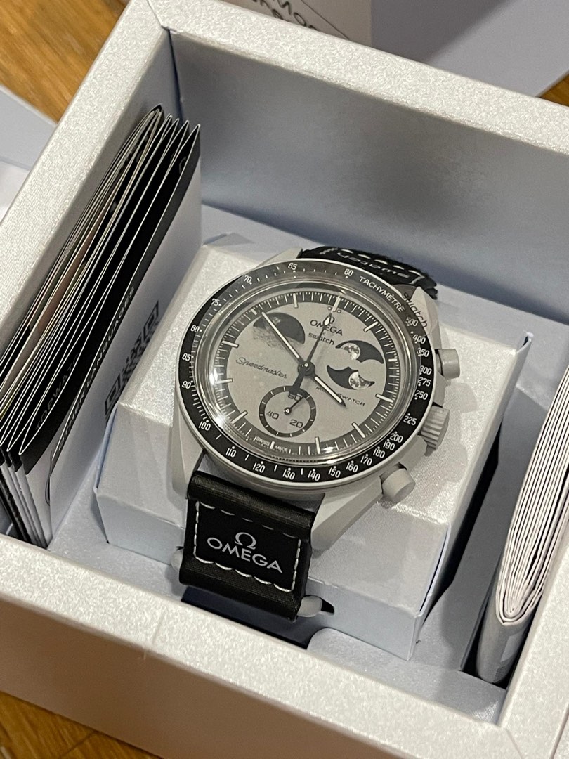 Omega x Swatch Mission to Earthphase, Luxury, Watches on Carousell