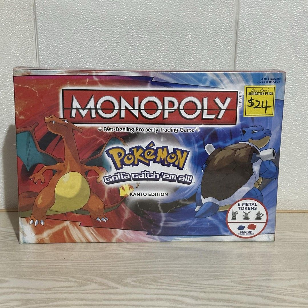 Pokemon Monopoly Board Game, Hobbies & Toys, Toys & Games on Carousell