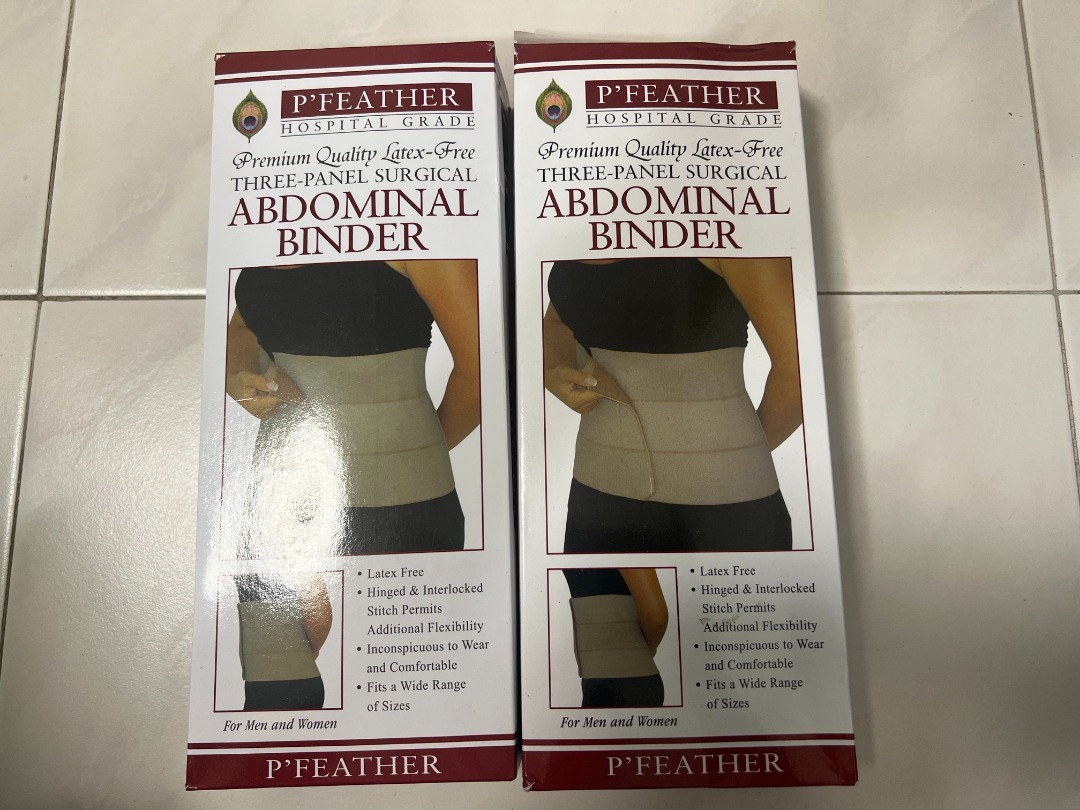 Premium Hospital-Grade Abdominal Binder (Latex-Free) - 3 Panel Support ...