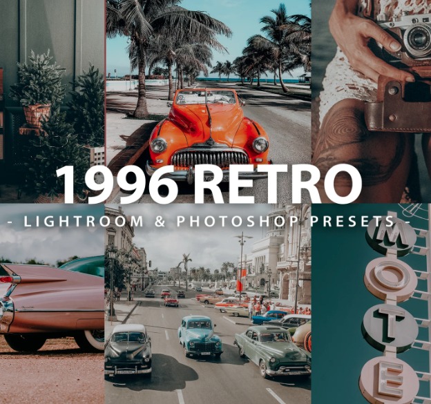 [Premium Lightroom Preset] Retro 1996 Lightroom and Photoshop Presets | For LR/LR(mobile)/PR/AE ...