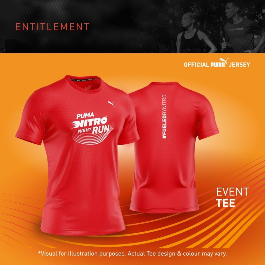 Puma Nitro Night Run event T, Men's Fashion, Activewear on Carousell