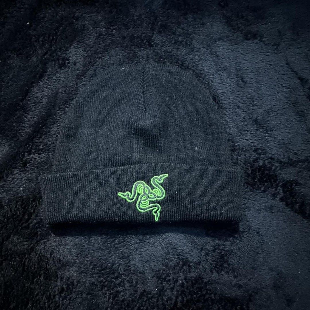 Razer beanie hat original, Men's Fashion, Watches & Accessories, Cap ...