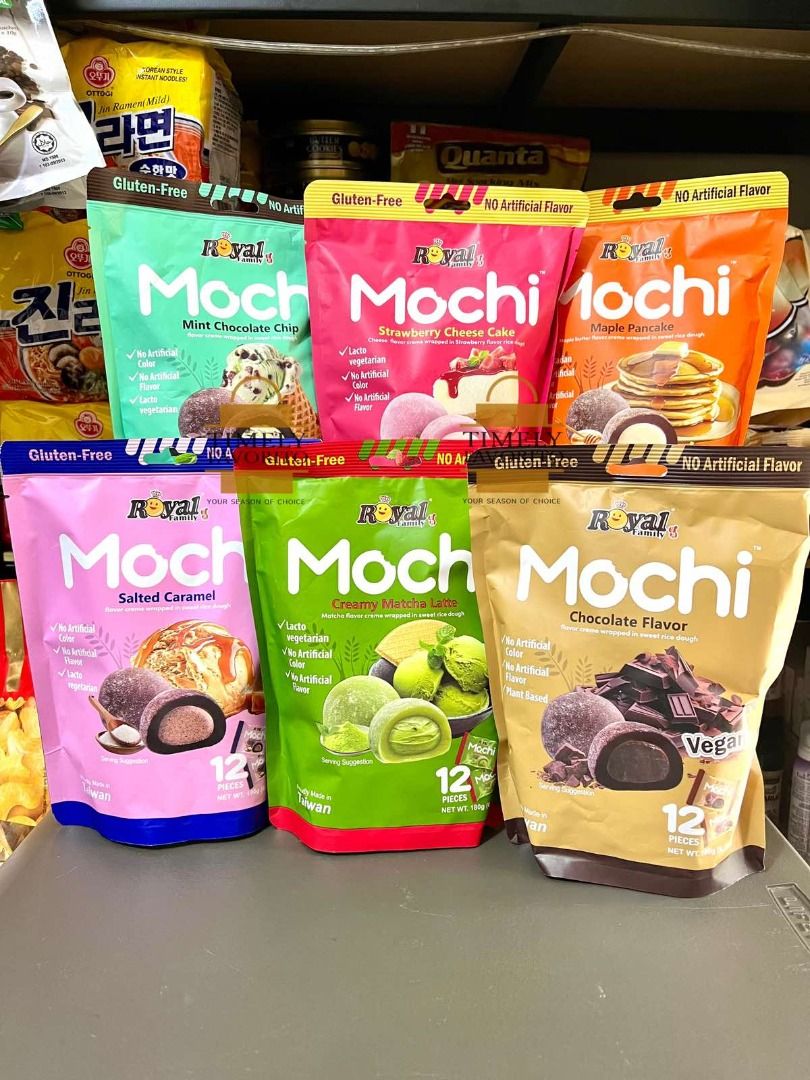 Royal Family Mochi Strawberry Cheese Cake/Matcha/Chocolate/Caramel/Mint ...