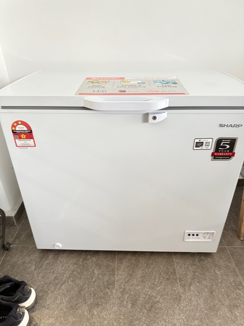 Sharp Chest Freezer 220l- Johor, TV & Home Appliances, Kitchen ...