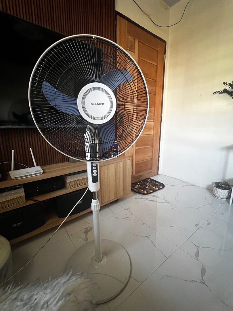 2 in 1 SHARP stand Fan, Furniture & Home Living, Lighting & Fans, Fans ...