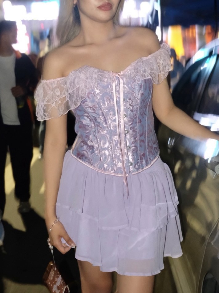 SHEIN Corset And Skirt (Rapunzel Inspired), Women's Fashion, Dresses ...