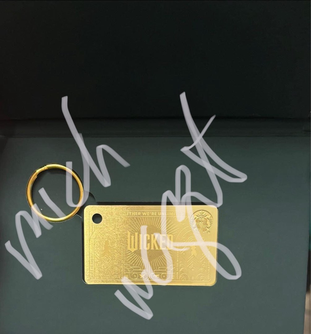 Starbucks Wicked Gold Metal Card, Hobbies & Toys, Memorabilia ...
