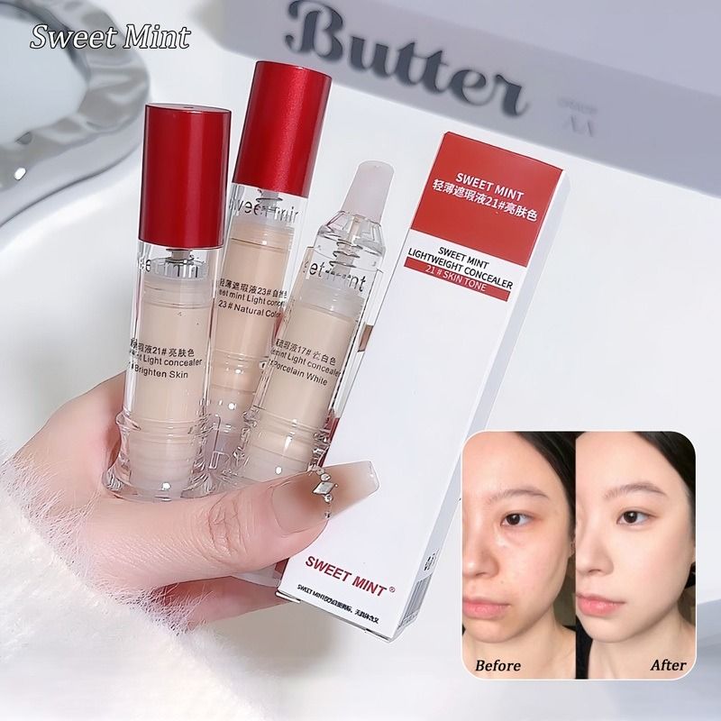 Sweet Mint Liquid Concealer Waterproof Cover Acne Mark Dark Circle Long ...