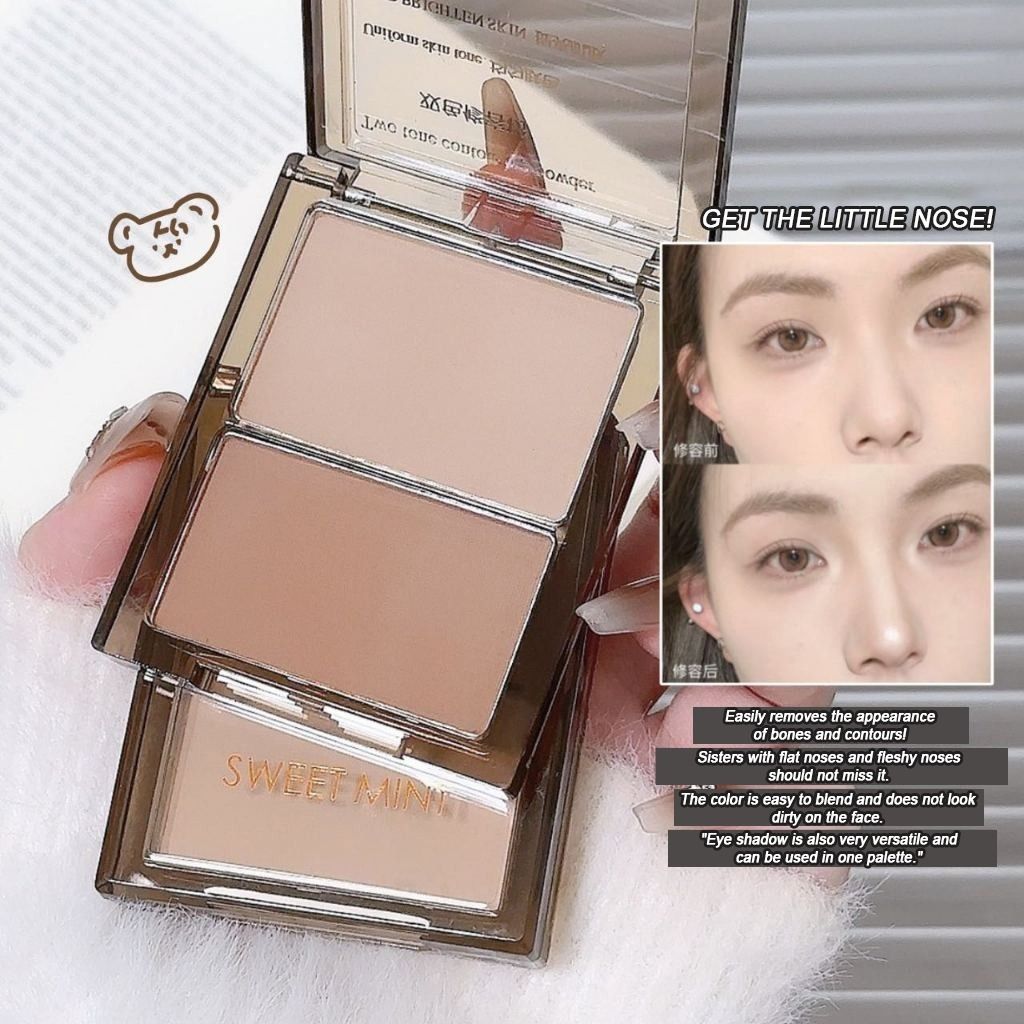 Sweet Mint Two-Color Highlight Powder Natural 3D Nose Shadow ...