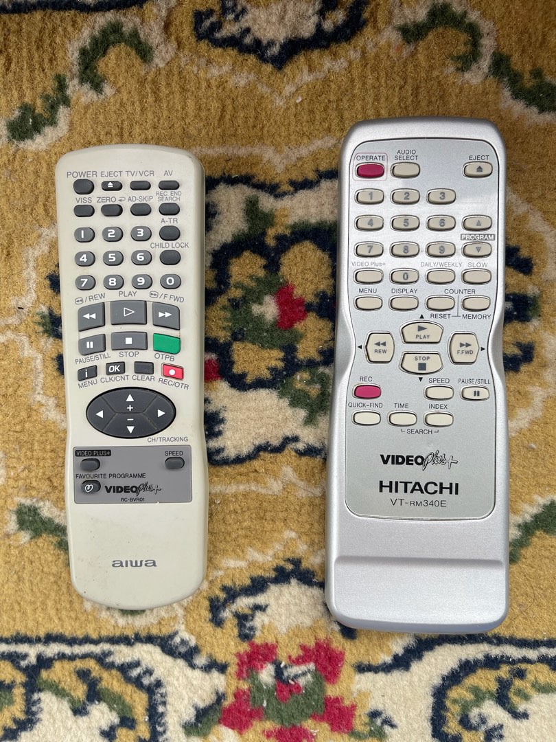VHS VCR Remote Controls Original Hitachi, TV & Home Appliances, TV ...