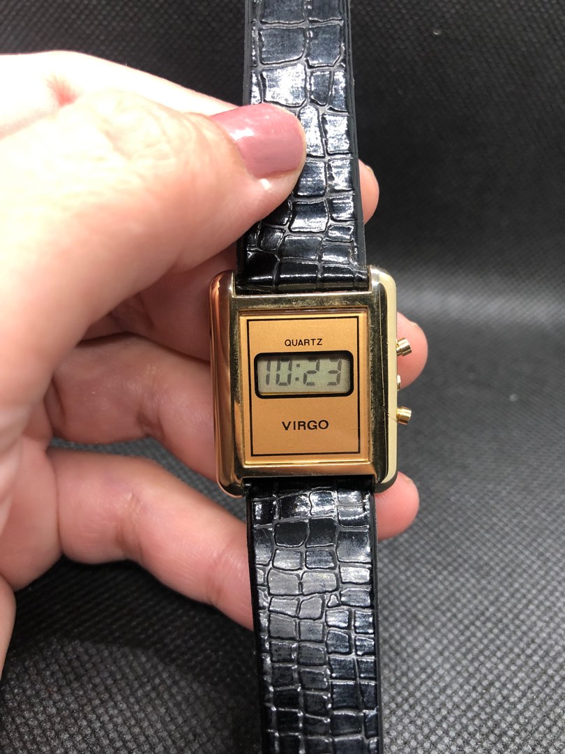 Virgo Japan Digital Unisex Vintage watch, Women's Fashion, Watches ...