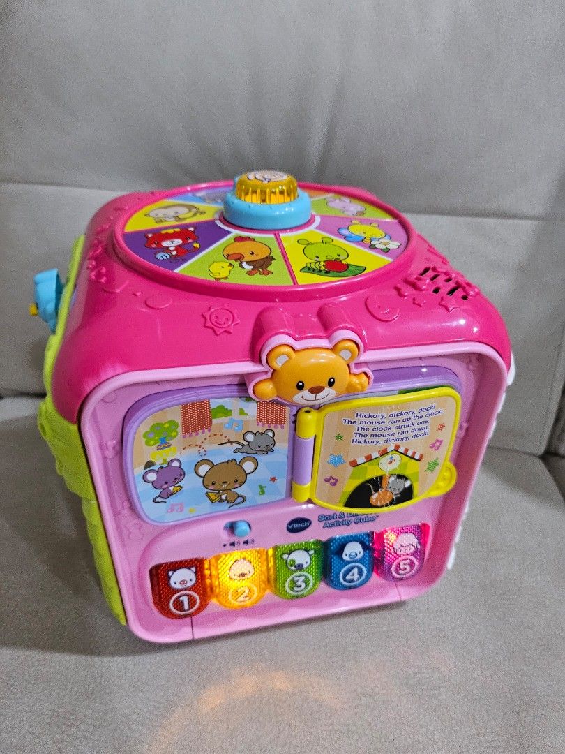 Vtech baby sort and discover activity cube learning, Babies & Kids ...