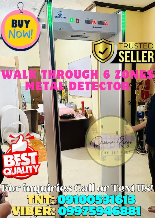 Walk Through Metal Detector with 6 Zones Ready to Pick Up Now ...