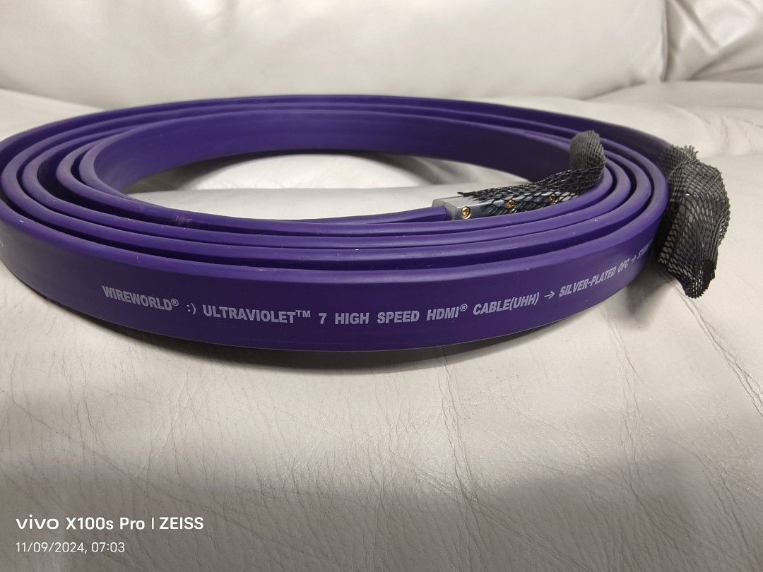 Wireworld Ultraviolet 7 High Speed HDMI cable 2m, Audio, Other Audio ...