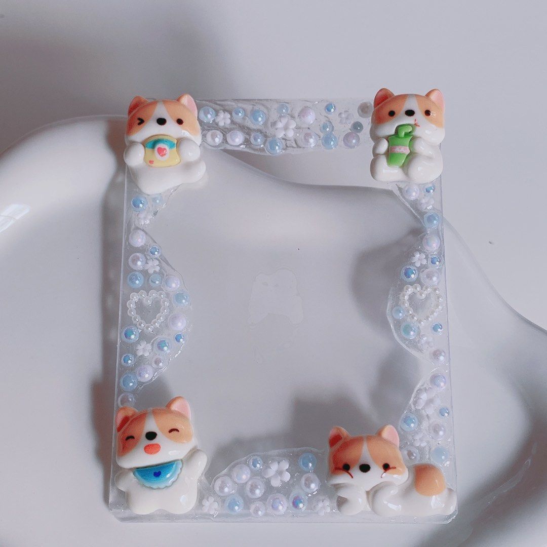 WTS KPOP Decoden Decorated Photocard Toploaders Case Frame Ateez Stray ...