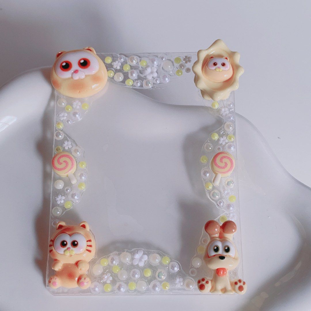 WTS KPOP Decoden Decorated Photocard Toploaders Case Frame Ateez Stray ...