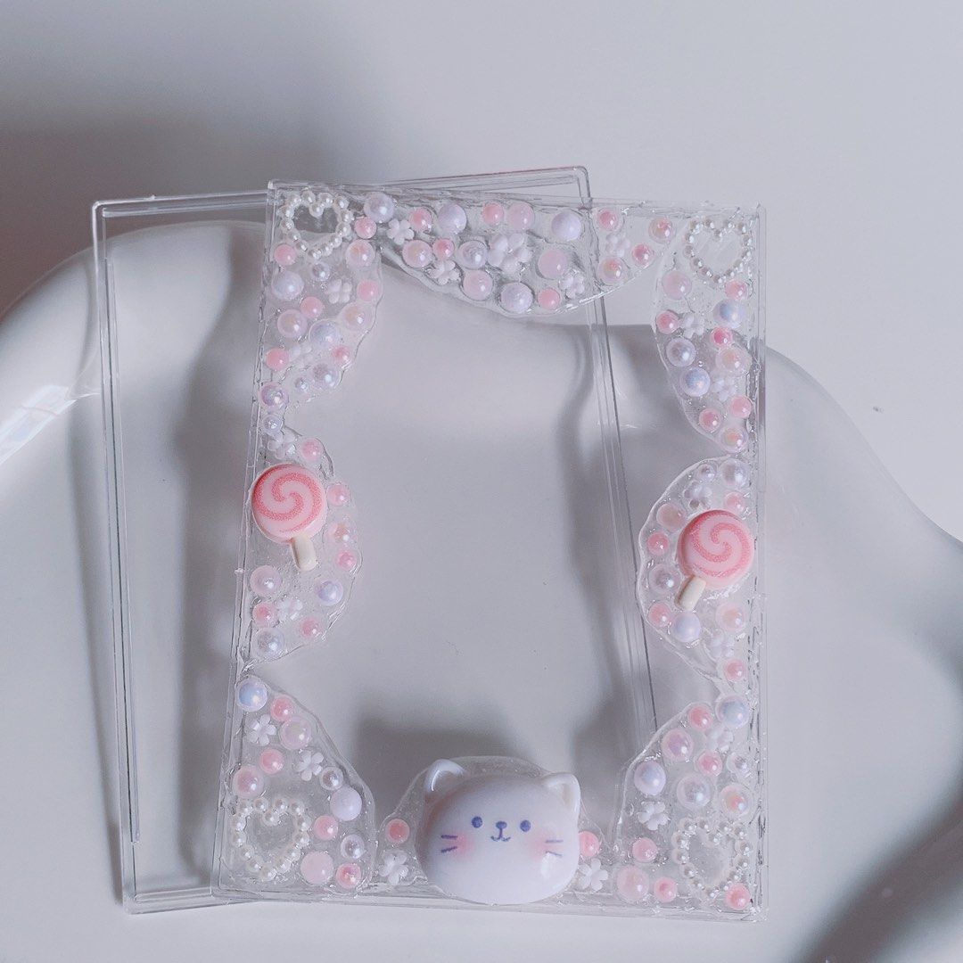 WTS KPOP Decoden Decorated Photocard Toploaders Case Frame Ateez Stray ...