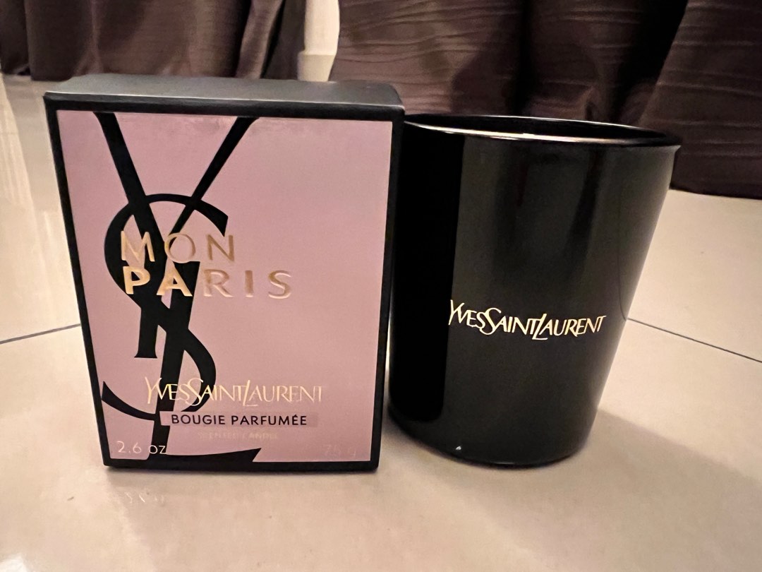 YSL Limited Edition Black Opium Candle, Beauty & Personal Care ...