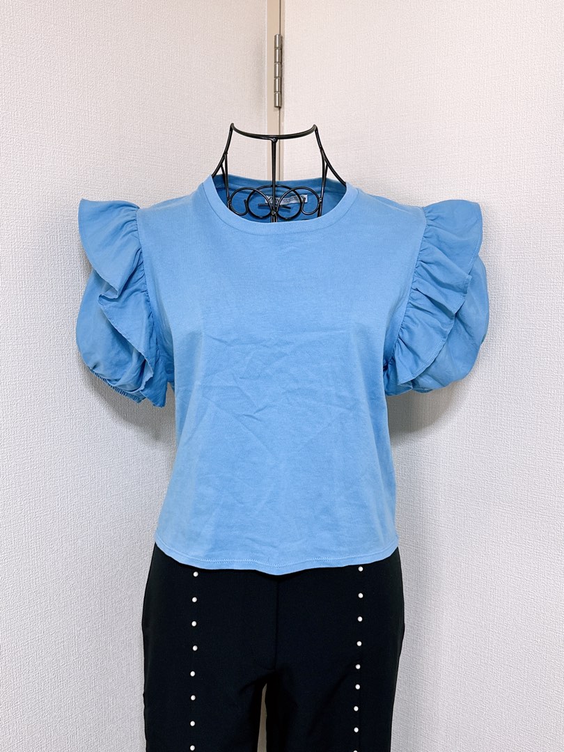 Zara puffed sleeves shirt, Women's Fashion, Tops, Shirts on Carousell