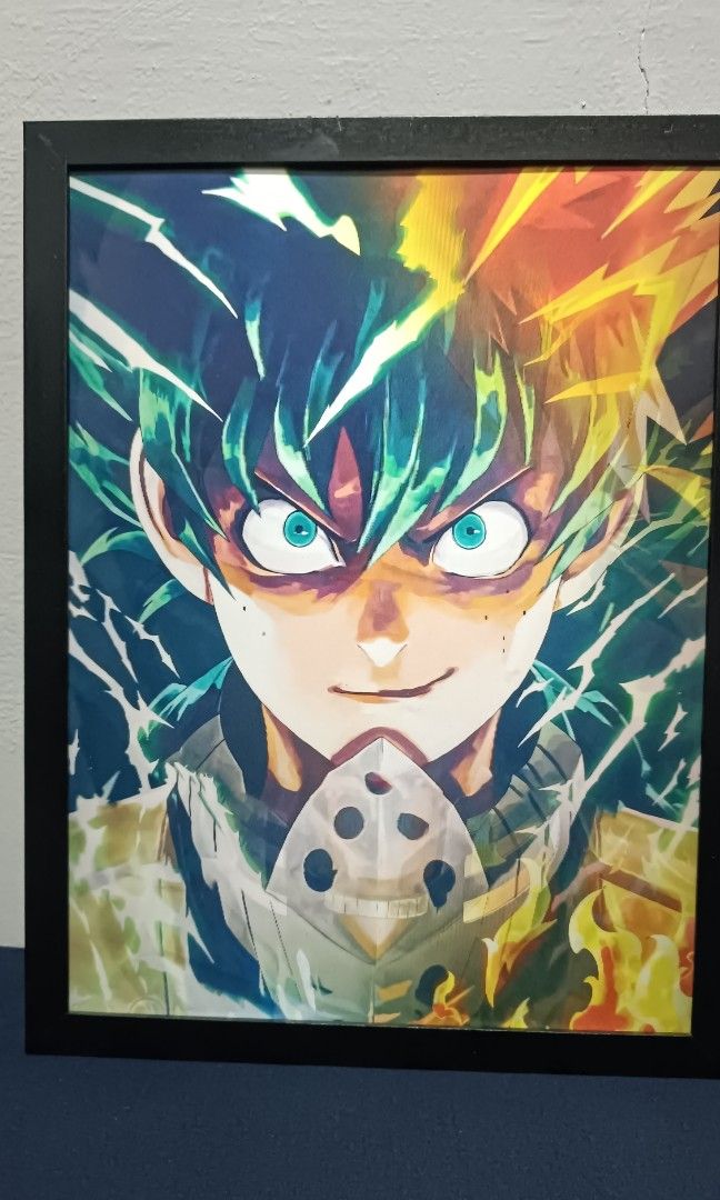3D Frame My Hero Academia Midoriya, Bakugo, Shoto, Furniture & Home ...