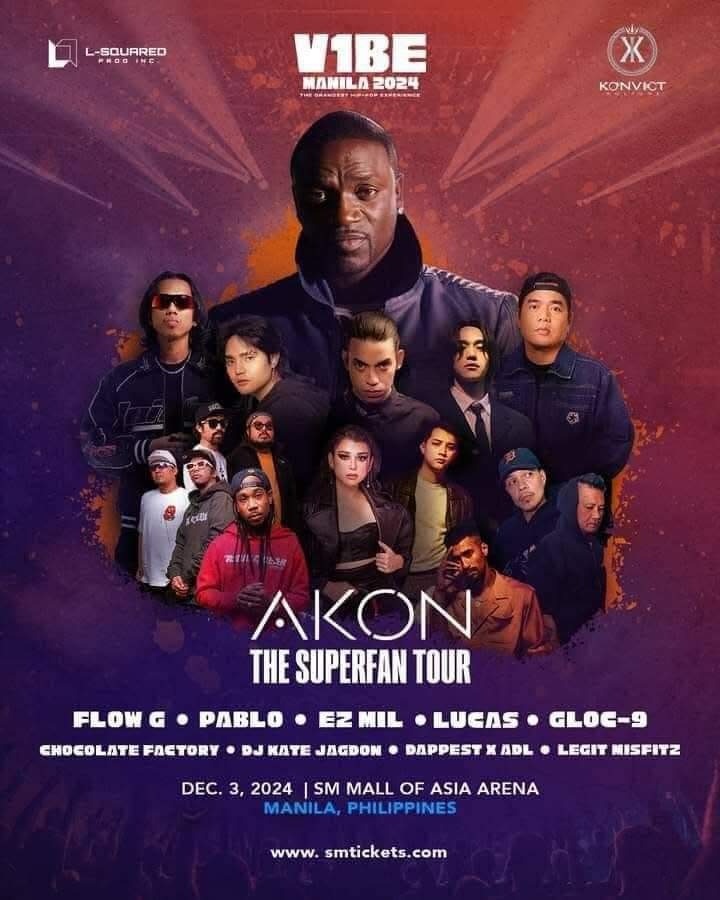 AKON Concert 2024 at MOA Arena, Tickets & Vouchers, Event Tickets on ...