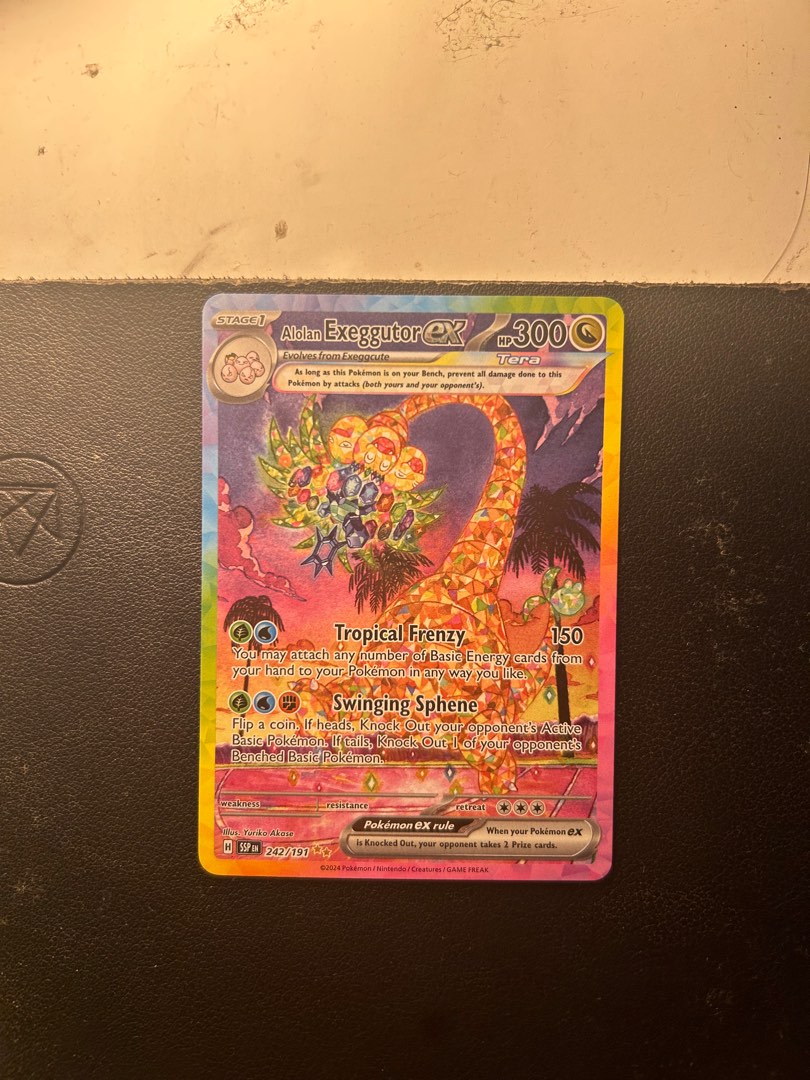 Alolan exeggutor SIR from surging sparks, Hobbies & Toys, Toys & Games ...