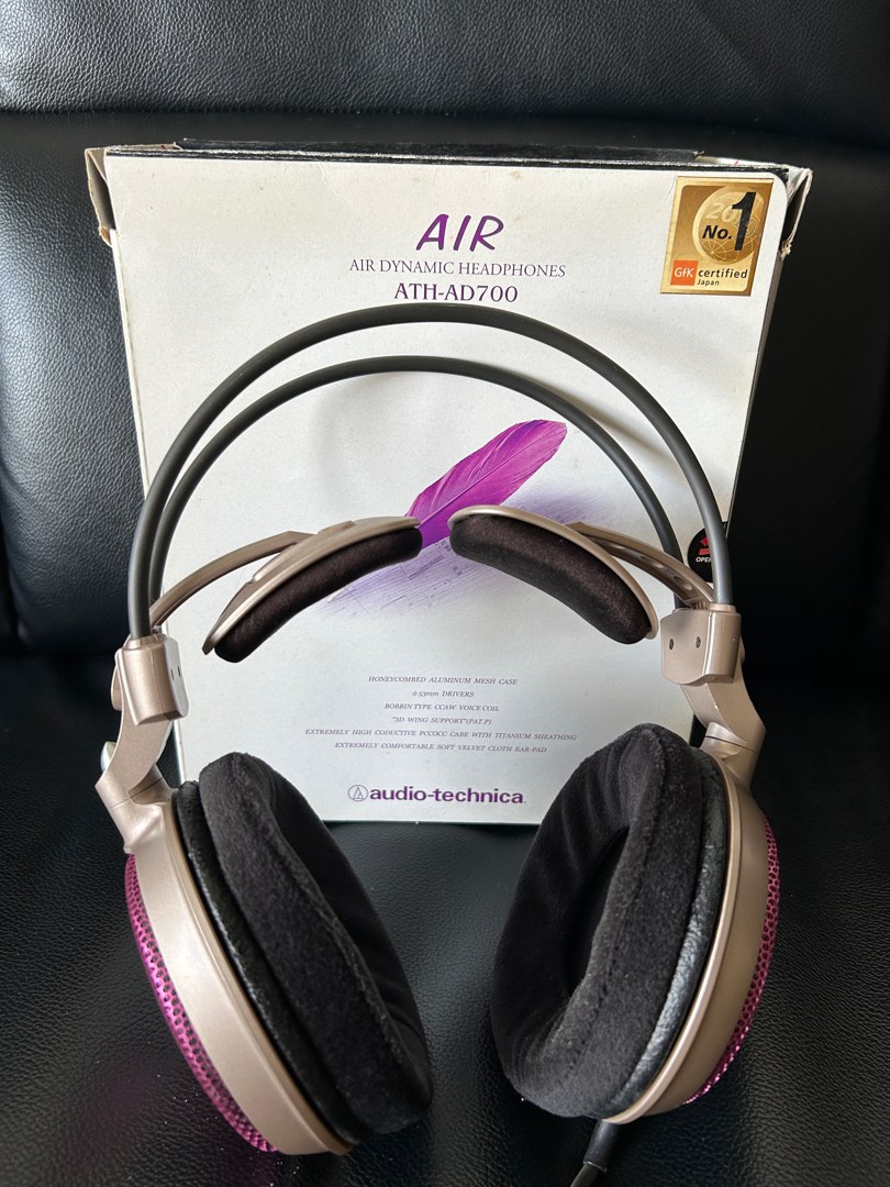 Audio Technica AIR Dynamic Headphones ATH-AD700 Honeycombed, Audio, Headphones & Headsets on ...